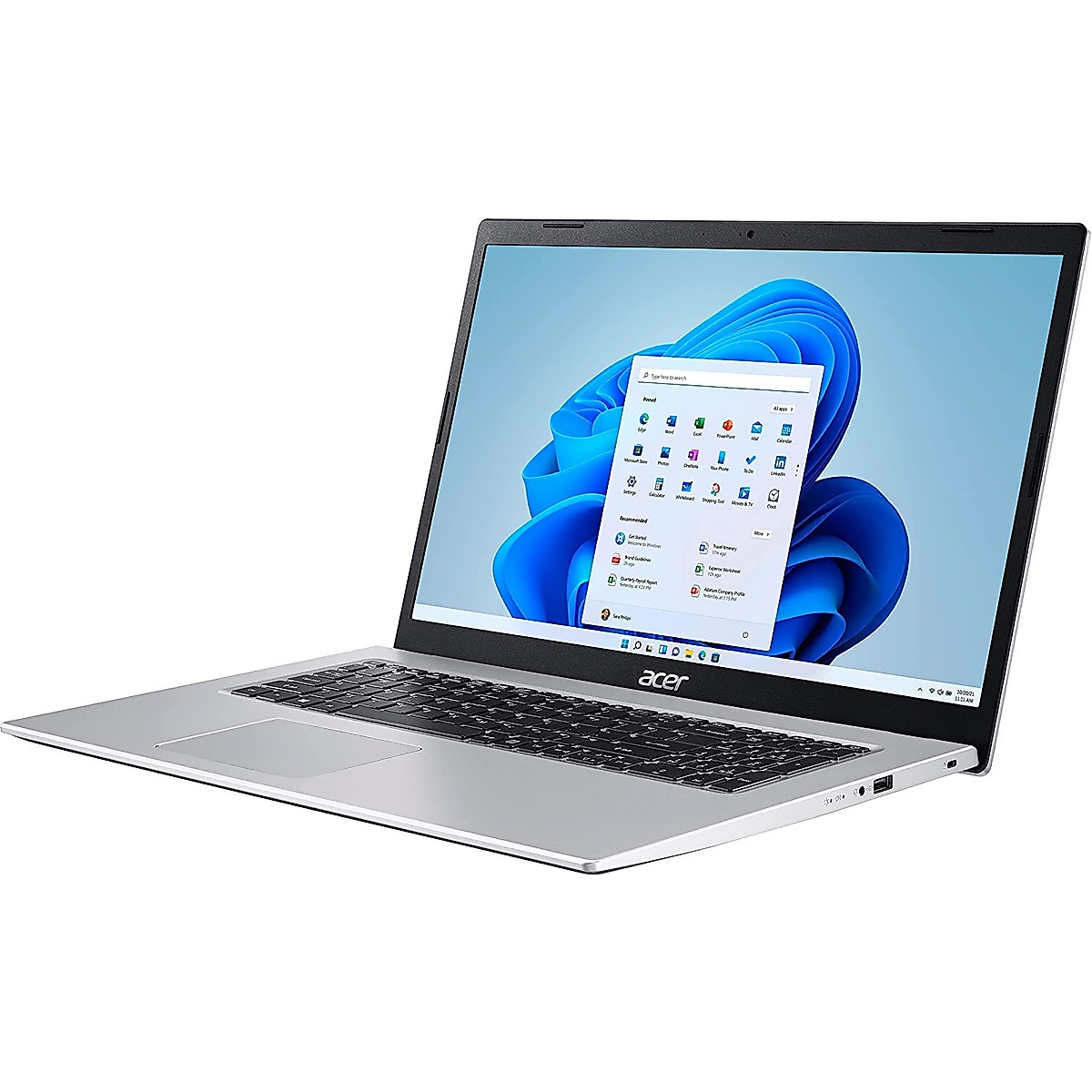 Acer Aspire 3 17.3" HD+ Premium Laptop | 11th Gen Intel Core i3-1115G4 | 12GB DDR4 RAM | 256GB SSD | Intel UHD Graphics | Windows 11 Home | with Laptop Stand Bundle