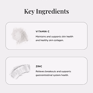 JSHealth Vitamins Skin and Digestion Formula | Skin Supplement with Zinc | Burdock Turmeric | Clear Healthy Skin | Acne Treatment for Teens and Adults | (60 Tablets)