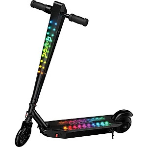 Razor Sonic Glow Black Electric Scooter with LED Lights and Bluetooth Wireless Speaker, (13112110)