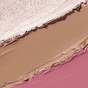 FALOCUTUS 3 Pcs LIGHT-MEDIUM Contour Stick Set,Cream Blush & Highlighter Bronzer Pen,Long Lasting & Smooth Natural Face Contouring Illuminator,Professional Makeup Kit for All Skin