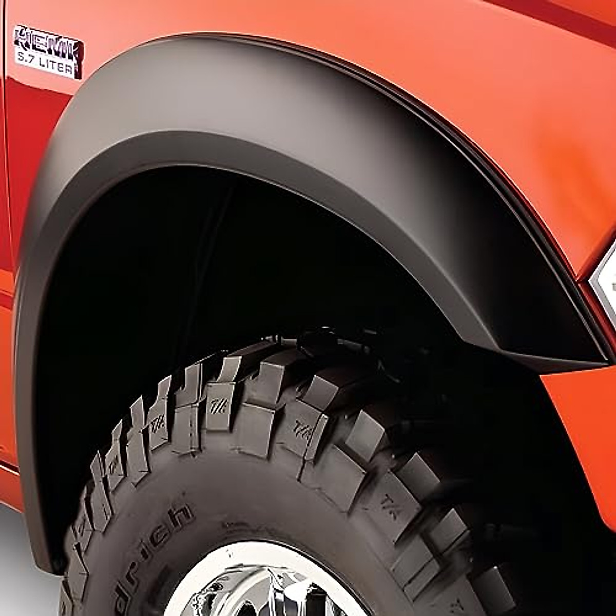 Bushwacker Extend-A-Fender Extended Front Fender Flares | 2-Piece Set, Black, Smooth Finish | 20085-02 | Fits 2011-2016 Ford F-250 & F-350 Super Duty Styleside (Excludes Dually)