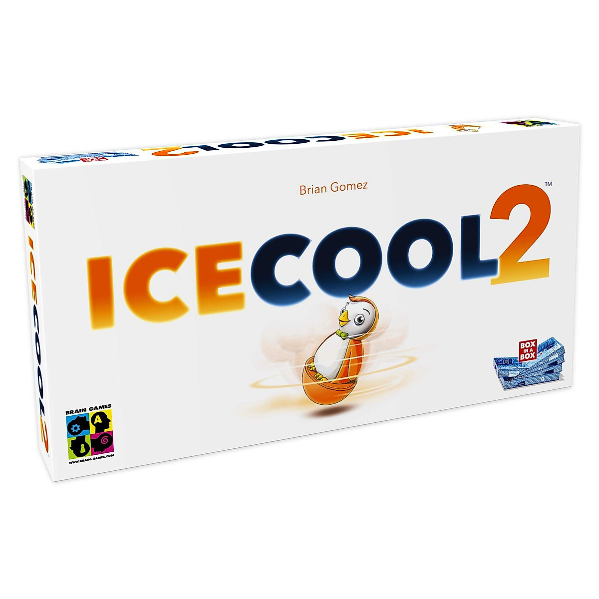 Brain Games ICECOOL 2 - A Fast & Fun Penguin Flicking Board Game, New Layouts & More Players, Age 6 and up, 2-8 Players, 30 Min Play Time, Award Winning Family Game by Brain Games,Multicolor