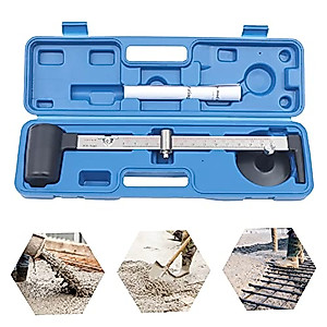 Mud Hydrometer with Double Scales, Mud Scale Liquid Densimeter Hydrometer with Toolbox, Portable Mud Hydrometer for Road Construction Sites, Bridges, Mixing Stations, Laboratories
