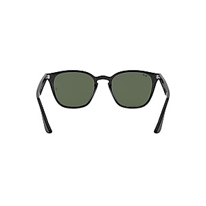 Ray-Ban RB4258 Square Sunglasses, Black/Dark Green, 50 mm