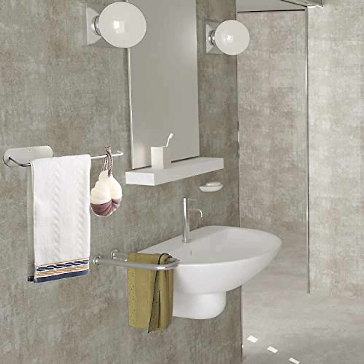 Emblshnt Under Counter Paper Towel Holder Wall Mount Paper Towel Holder, Hanging Paper Towel Holder Under Cabinet Paper Towel Holder, Wall Paper Towel Holder Wall Mounted, Paper Towel Holders