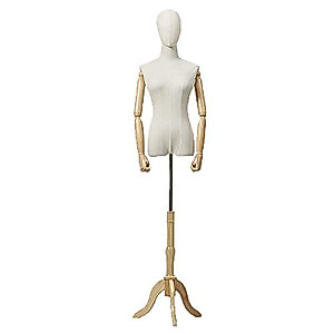 Mannequin Tailors Dummy Dressform Tailors Dummy Clothing Store Mannequins Dummy Model Students Mannequin (Beige E)
