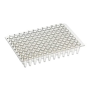 labForce 3400C00-520LF Amplifyt 96-Well PCR Plates, Non-Skirted, Cuttable, Clear, Pack of 10