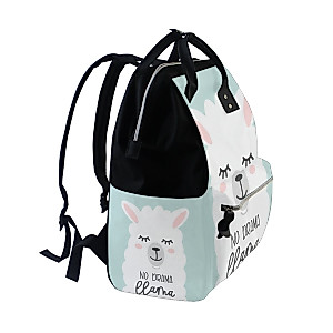 Top Carpenter Baby Diaper Nappy Bag Travel Backpack Mommy Bag Cute Cartoon Llama for Mom Dad M
