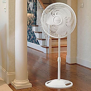 Lasko 16 Inch Oscillating Adjustable Tilting Pedestal Stand Fan, White (2 Pack) (2520 X 2)