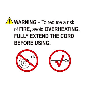 Amazon Basics 100-Foot 3-Prong Vinyl Indoor/Outdoor Extension Cord - 10 Amps, 1250 Watts, 125 VAC - Orange