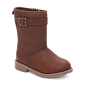 Carter's Girls-Lady Fashion Boot, Brown, 8-Toddler