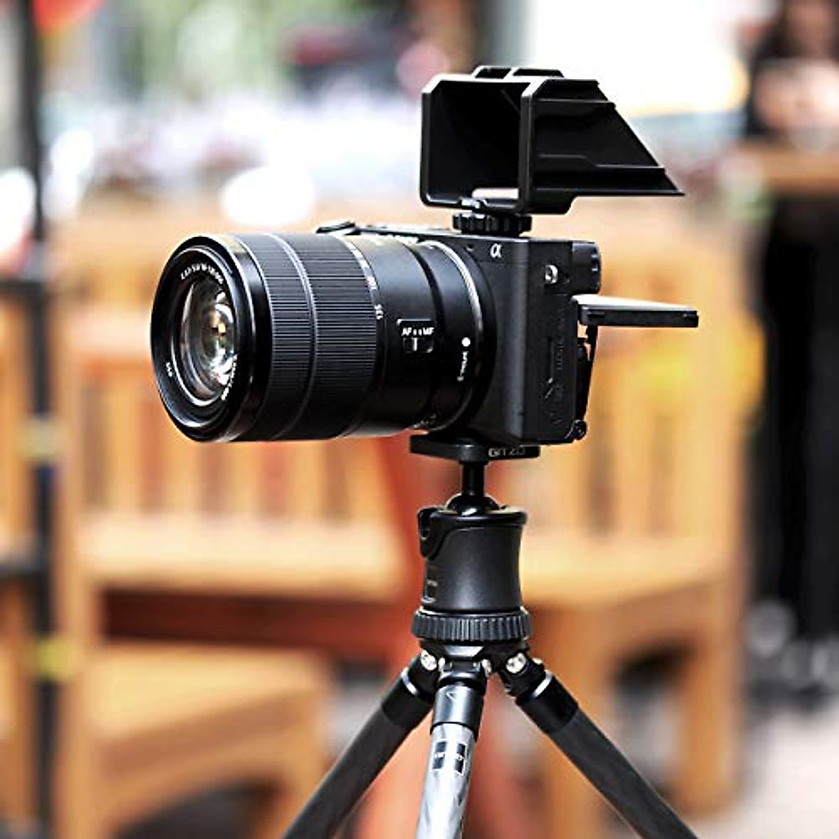 UURig Vlog Selfie Flip Screen for Mirrorless Camera for Sony A7R3 A7III A7II A6000/A6300/A6500 Cold Shoe Bracket Microphone Mount for Fujifilm XT3 XT20 Canon Panasonic GX85 Nikon Z7 Reverse Mirror