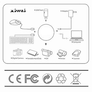 JSER USB-C Type C USB 2.0 to NM Nano Memory Card & TF Micro SD Card Reader Compatible for Huawei Cell Phone & Laptop
