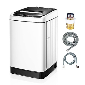 Portable Washing Machine 1.5 Cu.Ft, FOHERE 11lbs Compact Washer with Spinner Combo, 8 Programs, Includes Quick Connect Sink Adapter and Drain Hose, for Apartments, RVs, Dorms