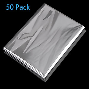 Awpeye Cellophane Bags 50 Pack, Cellophane Gift Bags, Cellophane Wide Clear Bags For Mugs, Wine Bottles And Small Baskets 2 Mil Thick