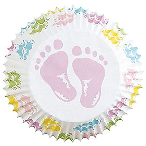 Baby Feet Cupcake Liners (75 Count)