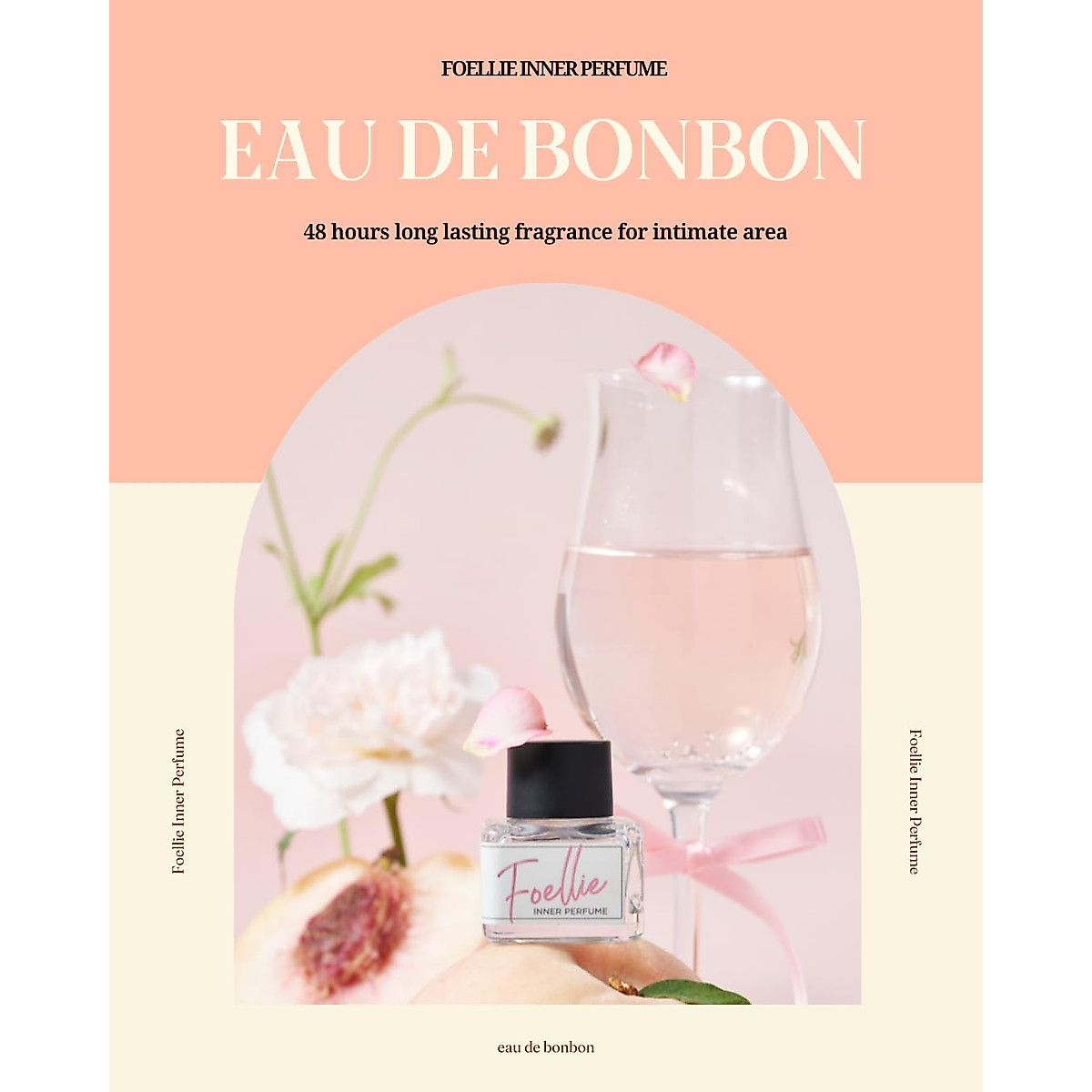 Foellie] eau de bonbon - Feminine Inner Beauty Perfume (for underwear), Sweet peach & Attractive Scents Fragrance, 5ml(0.169 fl oz)
