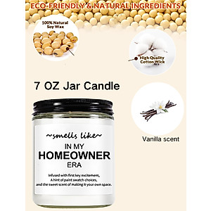 Housewarming Candle, House Warming Gifts New Home Gift Ideas, Funny Housewarming Gifts for Women Men, New Apartment Home Gifts, Vanilla Scented Candle