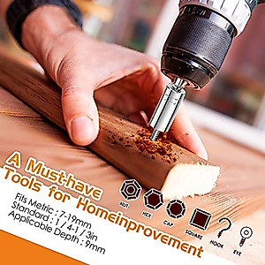 Universal Socket tools Gifts for Men - Socket Grip Tool Sets with Power Drill Adapter, Unique Gadgets Handy DIY Multitools for Men, Stocking Stuffers Gifts for Men/Husband/Boyfriends/Women(7-19mm)