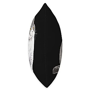 British Shorthair Gifts Sitting Cat British Shorthair Throw Pillow, 18x18, Multicolor