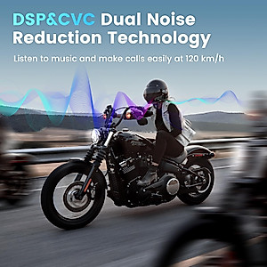 FreedConn R1 PRO Motorcycle Bluetooth Headset with【2K】 Camera [G-Sensor Lock], 2-8 Riders 1500M Helmet Intercom Systems, Motorcycle Helmet Camera - 128GB TF Card, Music Share/Infinite Battery/IP65