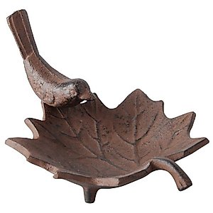 Esschert Design FB152 Cast Iron Birdbath, Small , Brown , 3.5"H