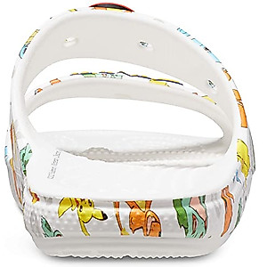 Crocs Unisex Classic Pikachu Sandals, Pokemon Shoes Slide, White/Multi, Numeric_8 US Men