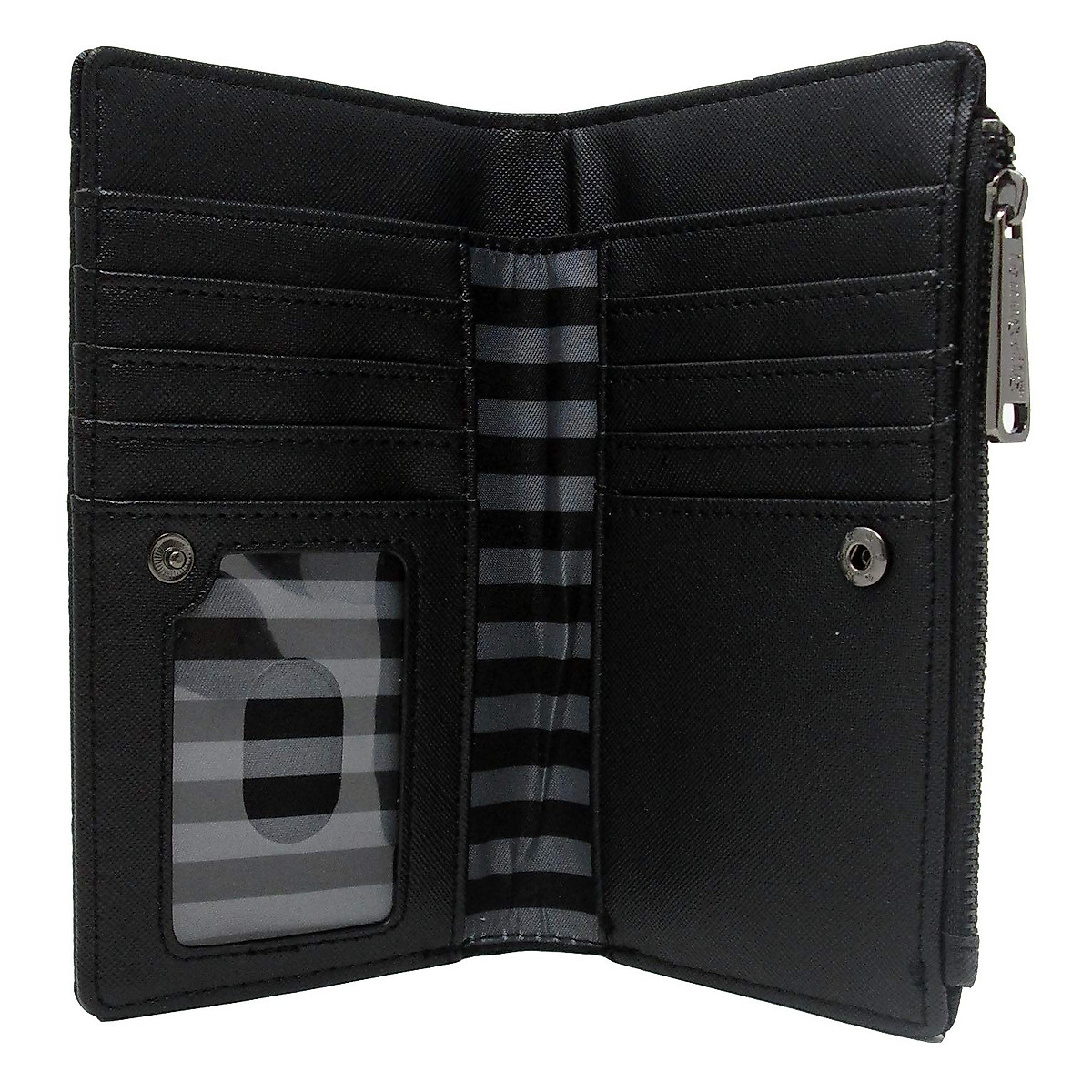 Loungefly x Harry Potter Hogwarts Houses Crests Bifold Wallet (Black Multi, One Size)