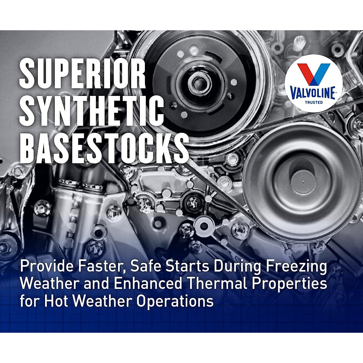 Valvoline Premium Blue Extreme SAE 5W-40 Full Synthetic Diesel Engine Oil 1 GA, Case of 3