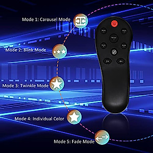 Star Projector Twinkle Light, Yokgrass Christmas Outdoor Projector Light with 5 Modes and Remote Control, Holiday White Projector for Bedroom Party Wedding Landscape Decorations