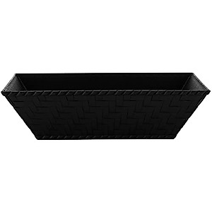 G.E.T. RB-893-BK Rectangular Serving Basket, 8" x 4.5", Black (Set of 12)