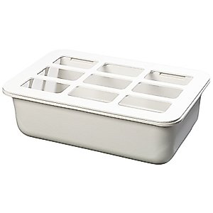 Carlisle FoodService Products CM104902 Coldmaster 6" Deep Insulated Food Pan with Organizer, Full-Size, White