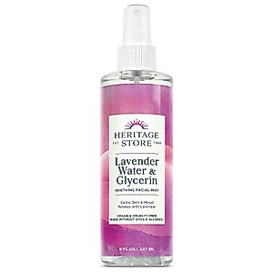 HERITAGE STORE Lavender Flower Water & Glycerine Benefits Skin, Hair & More Aromatherapy Mist Spray 8 oz
