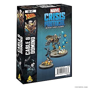 Marvel: Crisis Protocol Domino & Cable Character Pack - Unleash The Power of Two Extraordinary Mutants! Tabletop Superhero Game, Ages 14+, 2 Players, 90 Minute Playtime, Made by Atomic Mass Games