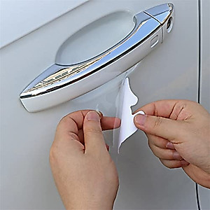 Rydowenna 4pcs Door Handle Sticker Door Handle Cup Scratch Protection car Door Protector Door Handle Side Sticker Scratch Protection Transparent Door Handle Paint Scratch Protection Film