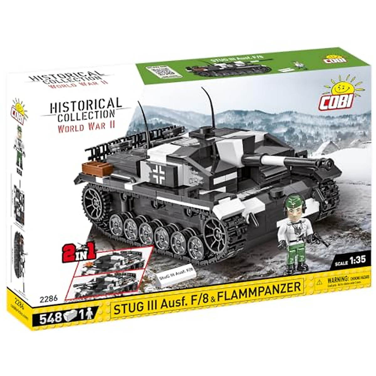 COBI Historical Collection WWII STUG III Ausf. F/8 & Flammpanzer (2-in-1)