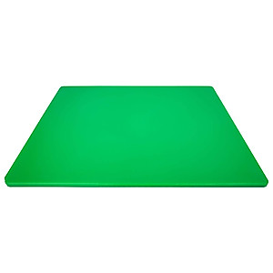 Professional Plastic Cutting Board, HDPE Poly for Restaurants, Dishwasher Safe and BPA Free, 24 x 18 x 0.5 Inches, Green