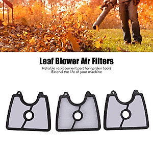 3 Pack Air Filter Replacement, Air Filter Fuel Filter Replacement Parts for Jonsered 125B BX BVX B2126 Leaf Blower 545112101 Gardening Tools Accessories