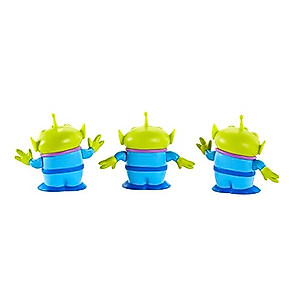 Mattel Disney Pixar Toy Story Space Aliens 3 Figures in True to Movie Scale, Posable Pizza Planet Prizes from Claw Machine, Great for Kids Ages 3 and Up
