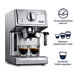De'Longhi ECP3620 15 Bar Espresso Cappuccino Machine, Silver
