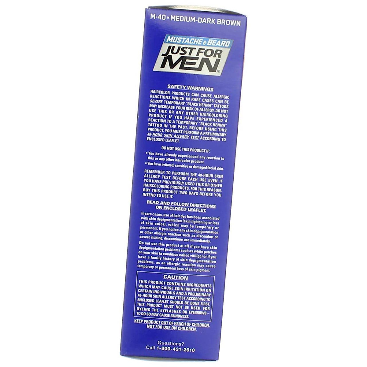 JUST FOR MEN Brush-In Color Gel, Medium-Dark Brown M-40 1 ea (Pack of 2)
