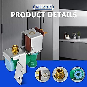 W10394076 W10865826 Refrigerator Water Inlet Valve Compatible with Whirlpool, Kitchen-Aid Refrigerator, Replacement for K-78282 W10726788 W10833705 W10872966 WPW10394076