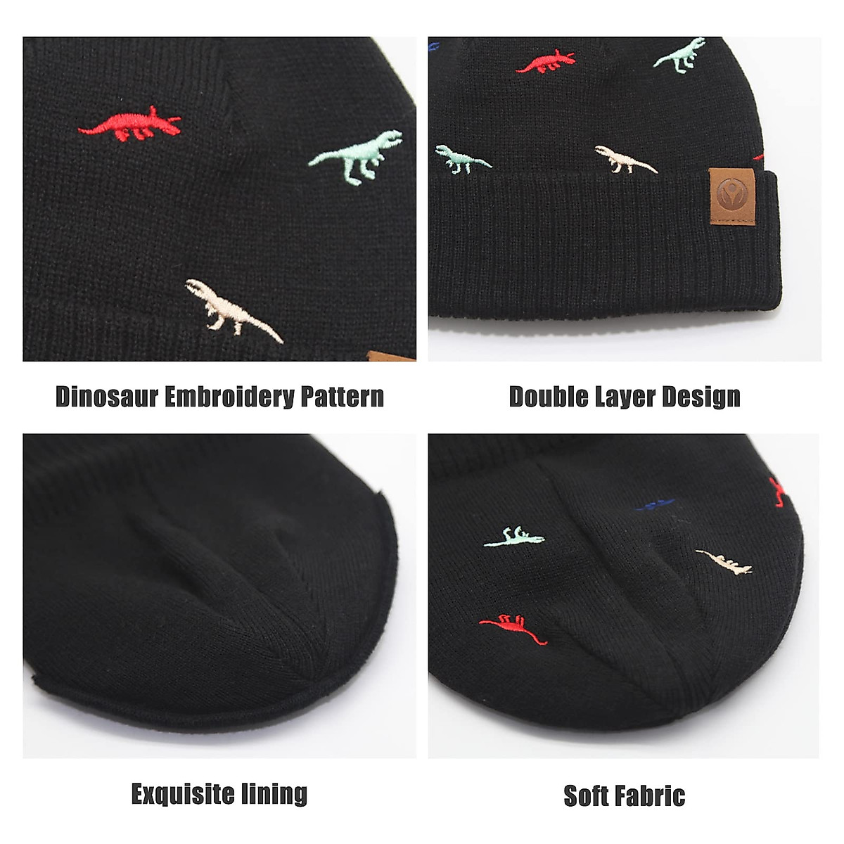 Duoyeree Baby Beanies Toddler Winter Hats Comfortable and Nice Knitted Hats for Boys Girls Adult