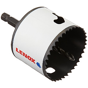 LENOX Tools Hole Saw, Bi-Metal, Speed Slot, Arbored, 2-1/2-Inch (1772954)