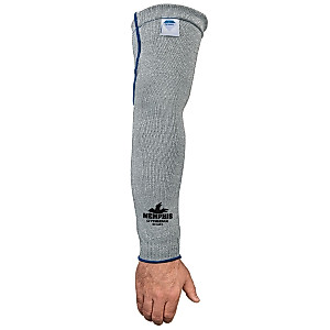 MCR Safety 9318D7 Memphis 7 Gauge Dyneema Sleeve, Gray, 18-Inch