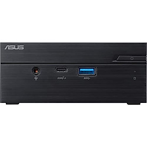 ASUS PN41 Fanless MiniPC Barebone with Intel 11th gen Quad Core Celeron N5100, Support Dual 4K, Dual LAN, WiFi, Bluetooth 5, Hardware TPM, VESA Mount