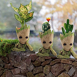 Arbusb Succulent Planter Pot,Pen Holder Cup,Flowerpot for Tiny Succulents Plants,Best Office Decor Gift for Christmas,Valentine's Day,Children's Day,Birthday,Kids,Girls,Boys,Women 5.7x3.15inch