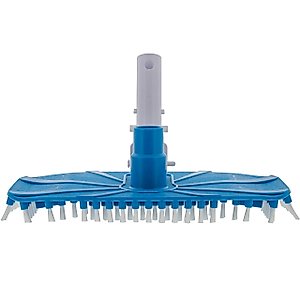 U.S. Pool Supply Flexible 12" Weighted Pool Vacuum Head with EZ Clip Handle - Connects to Standard 1-1/2" & 1-1/4" Vacuum Hose & 1-1/4" Poles