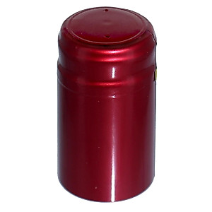 Metallic Ruby Red PVC Shrink Capsules-500 Count