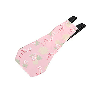 Zerodis Pet Chicken Diapers,Chicken Goose Duck Loose Tight Belt Diapers Poop Pocket Diapers Flamingo Pattern for Poultry Pet Using Cleaning(M)